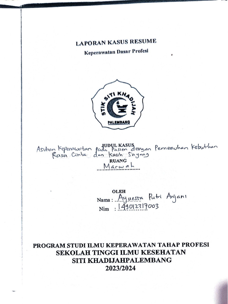 Resume LK Tanggal 4 Oktober Stase KDP | PDF