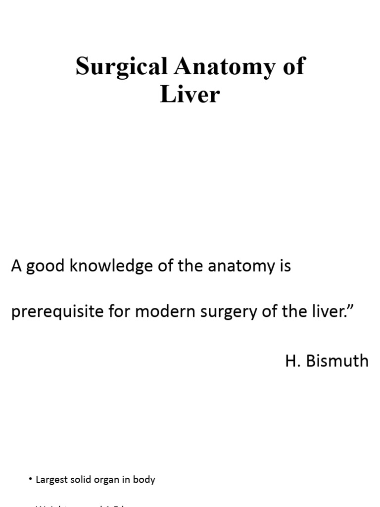 liver anatomy | PDF