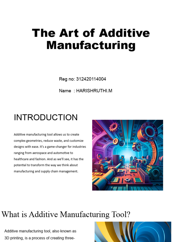 The Art of Additive Manufacturing | PDF | 3 D Printing | Business Process