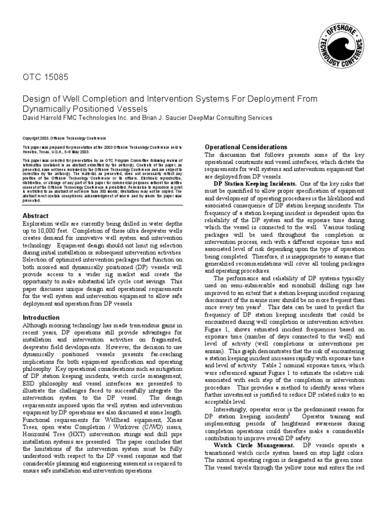 Design of Well Completion | PDF | Drilling Rig | Reliability Engineering