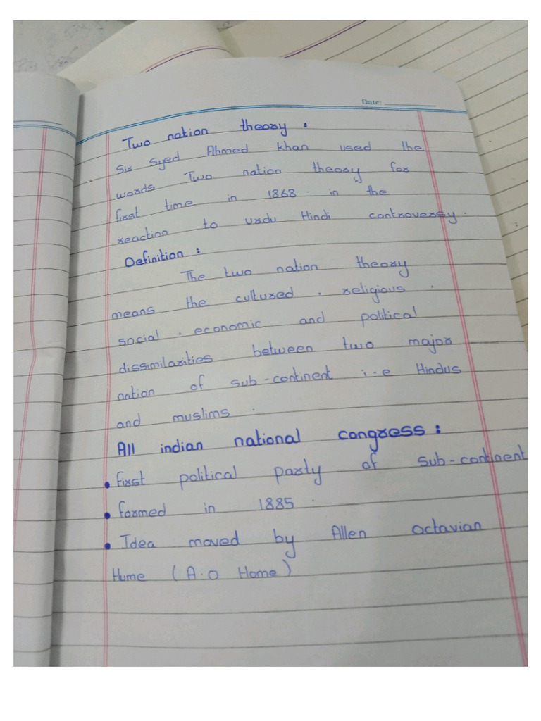 Pak Studies Notes (Esha) | PDF