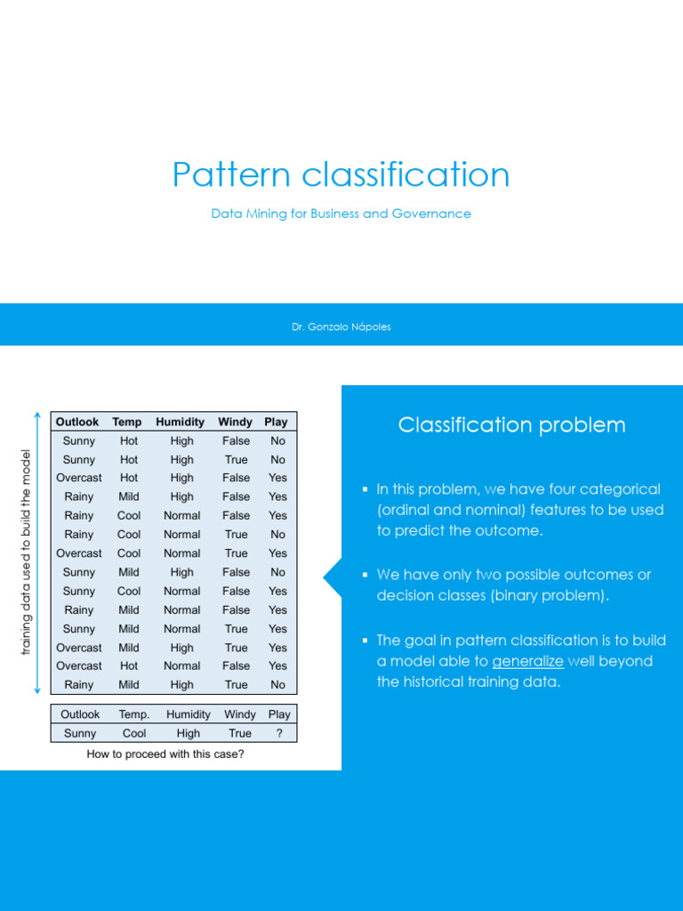 Lecture2-Approaches to pattern classification | PDF