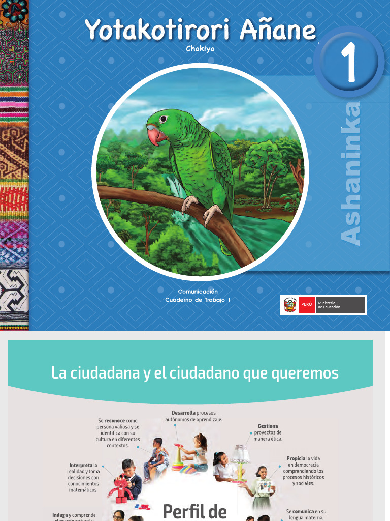 1 Yotakotiroti Añane. Cuaderno de Trabajo - Comunicación 1 - Ashaninka | PDF
