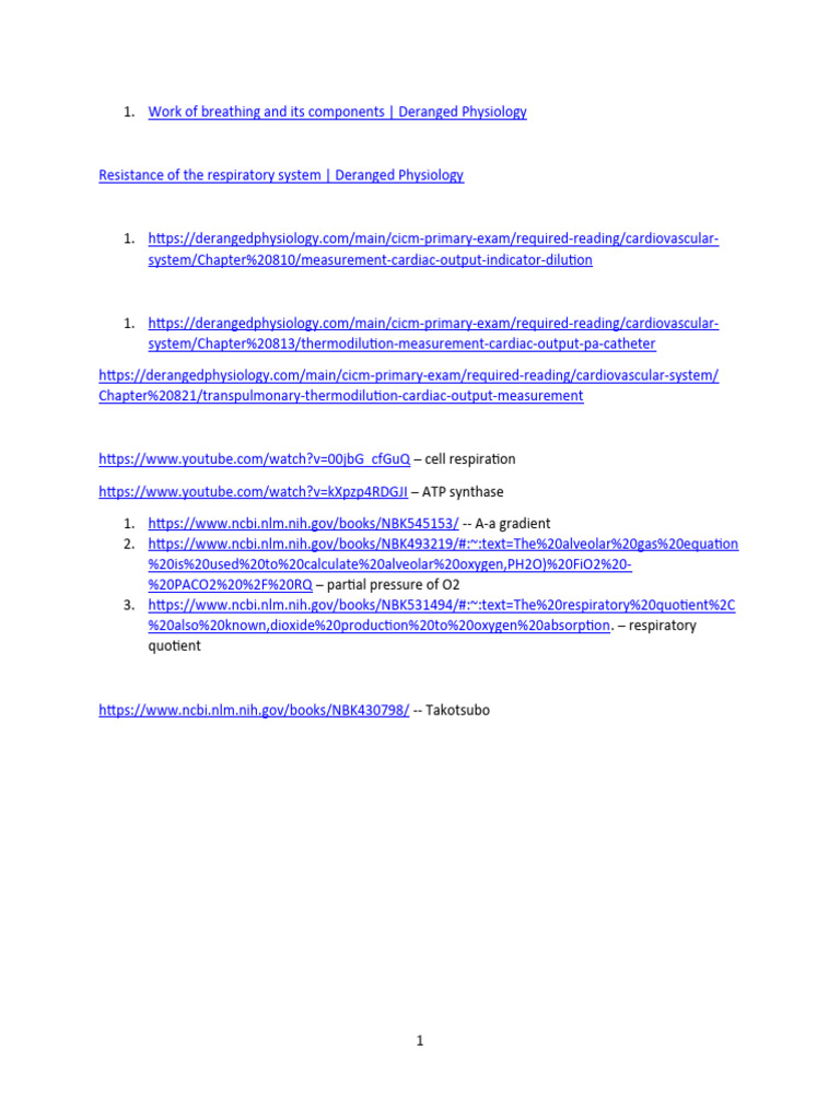 Deranged Physiology | PDF