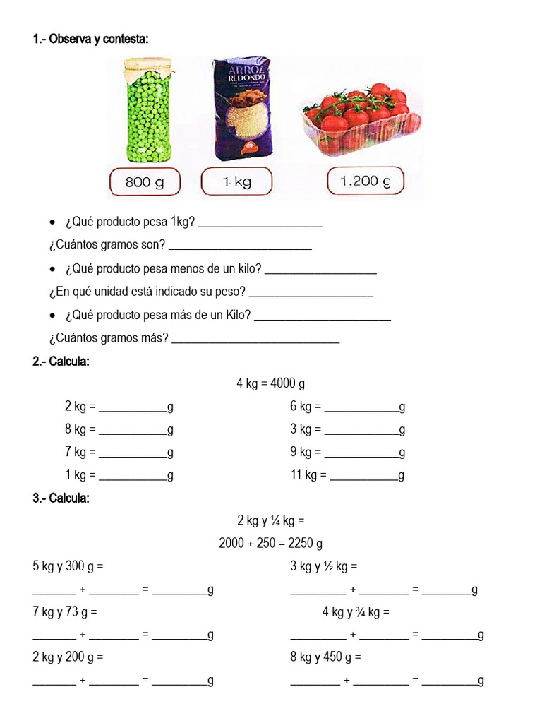 Ejercicios de KG | PDF