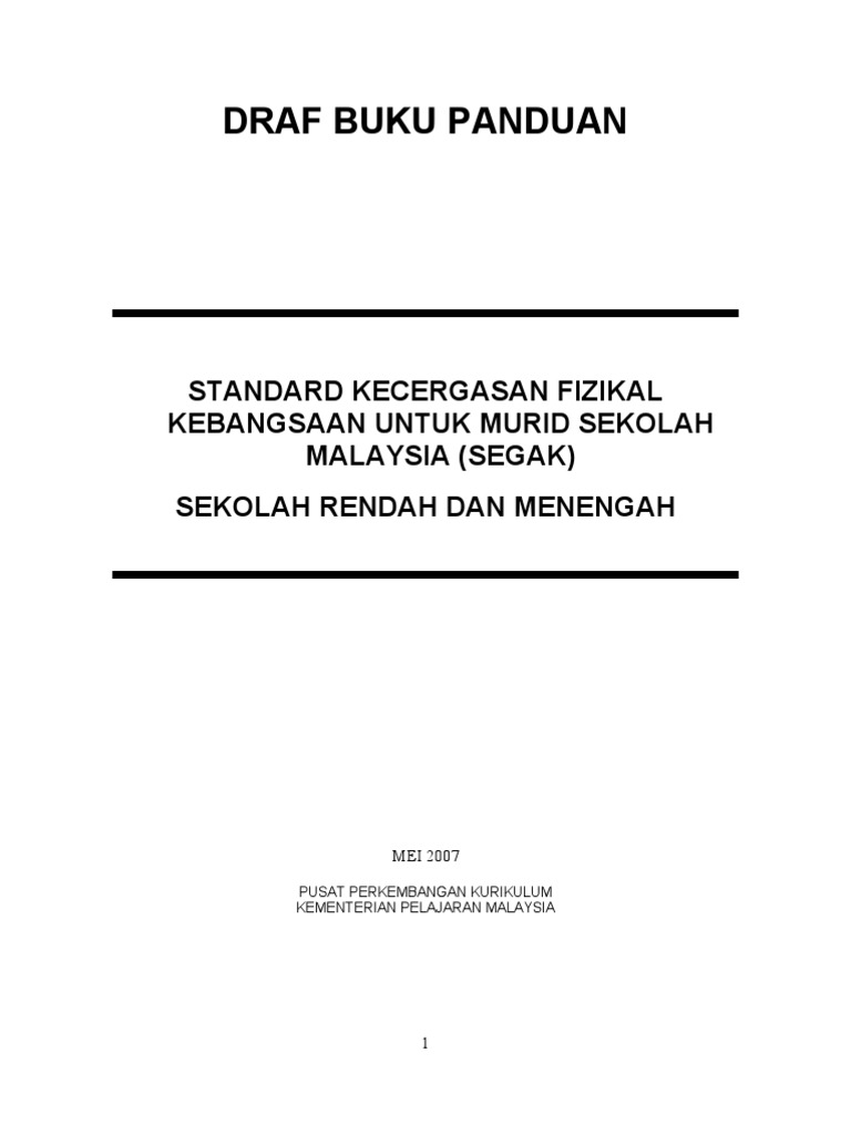 Draf Buku Panduan UJIAN SEGAK | PDF