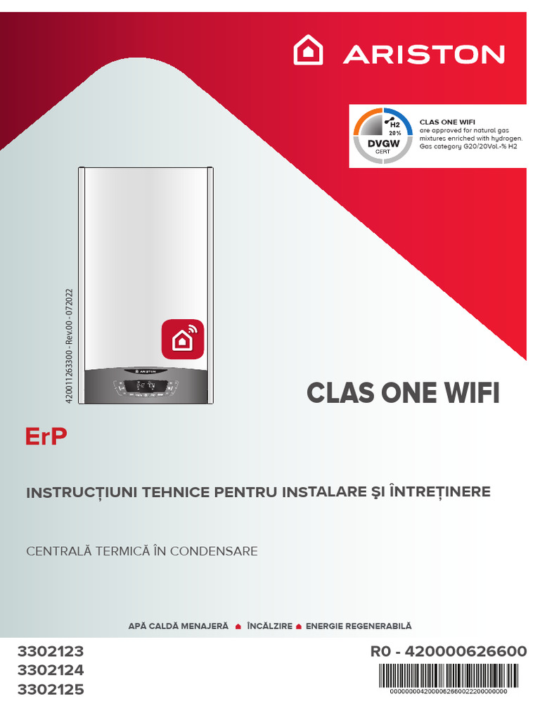 Instructiuni Ariston CLAS ONE WIFI | PDF