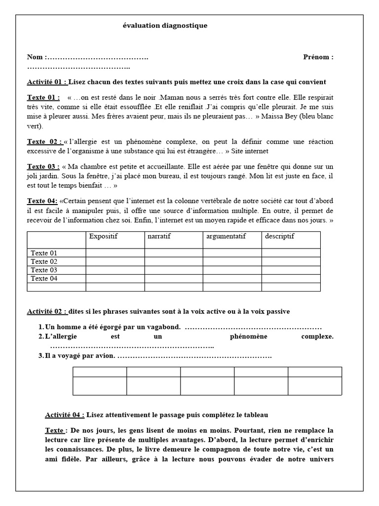 Test de Niveau Modèle 2 | PDF | Jeunes adultes | Fiction générale