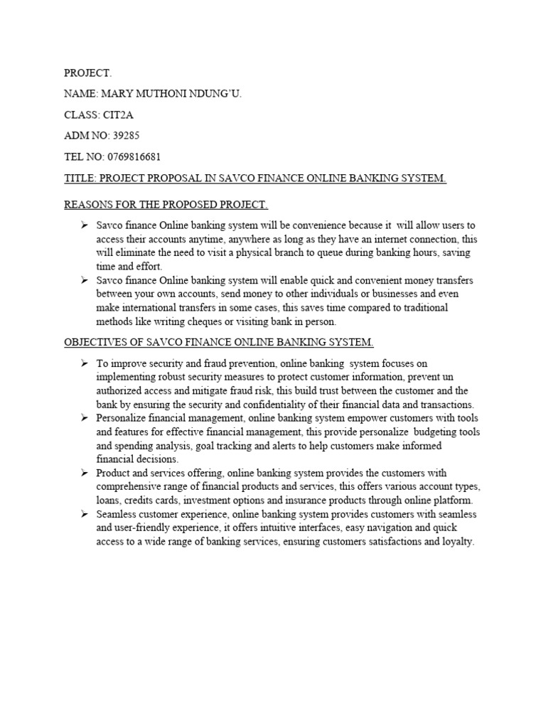 Savco Finance Online Banking | PDF