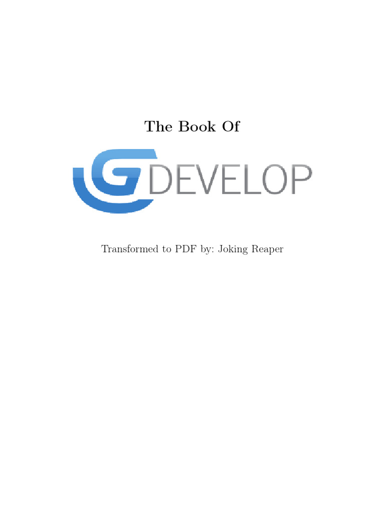 The Book of Game Develop - GDevelop | PDF | Documentation | Wiki