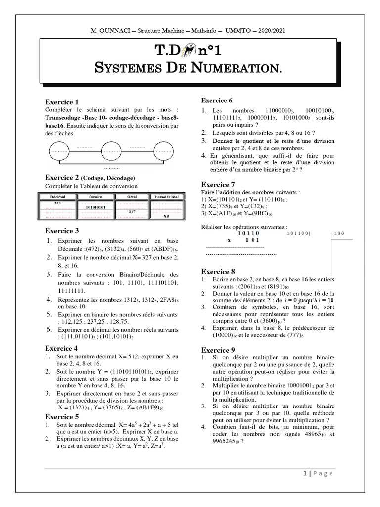 SM TD1 | PDF
