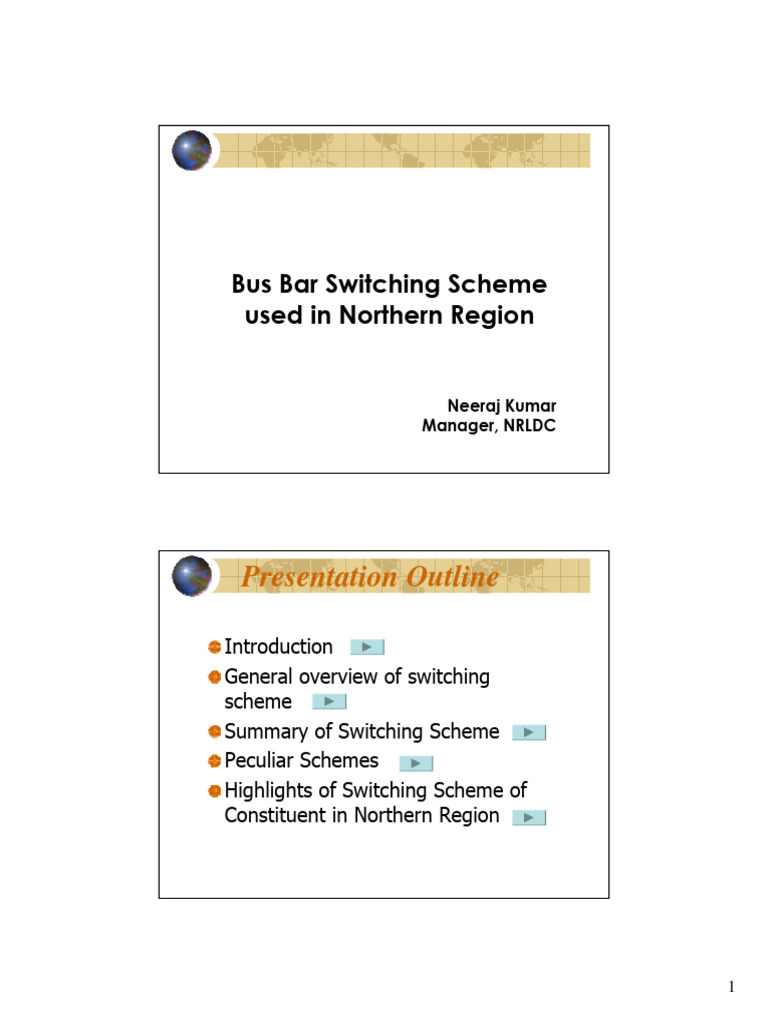 Bus Bar Switching Scheme | PDF | Reliability Engineering | Physical ...
