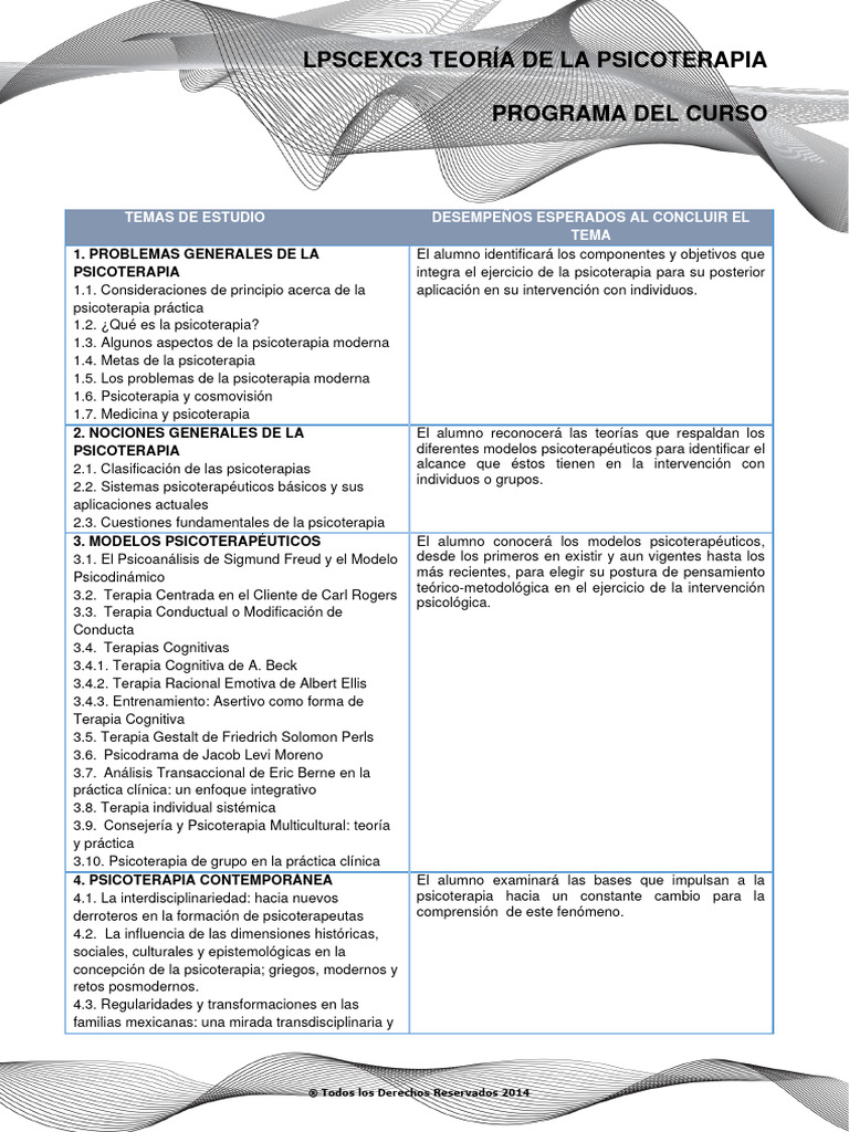 Programa Del Curso | PDF