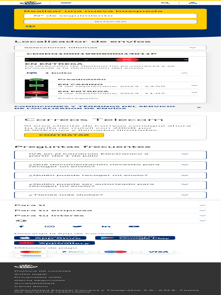 Localizador de envíos de Correos - Encuentra cualquier envío | PDF