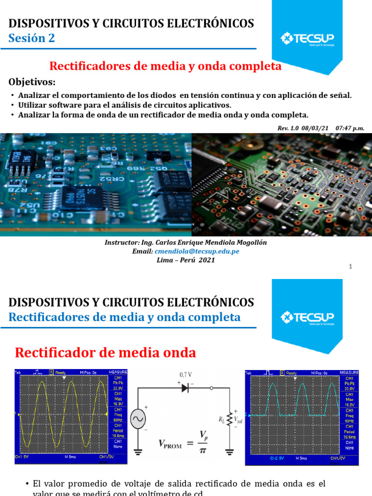 S2 Circuitos Rectificadores | PDF | Métodos y materiales de enseñanza | Ciencia y matemáticas