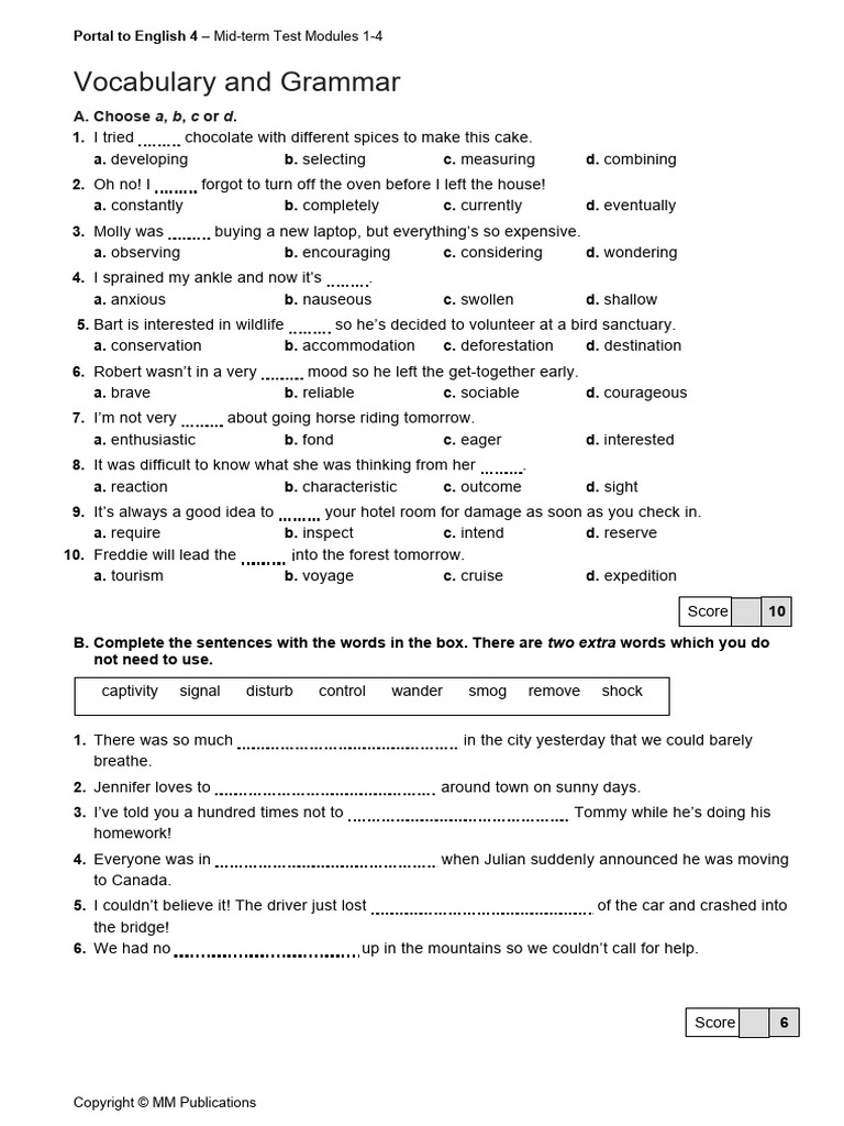 To English 4 Mid Test | PDF | Language Arts & Discipline