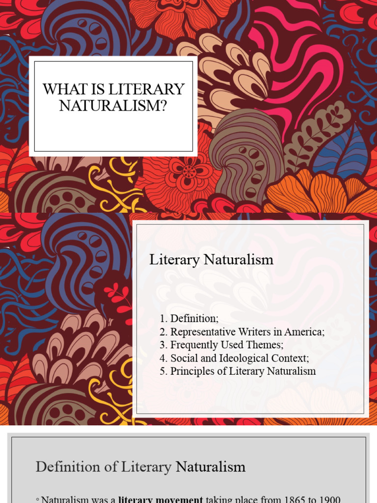 What Is Literary Naturalism | PDF
