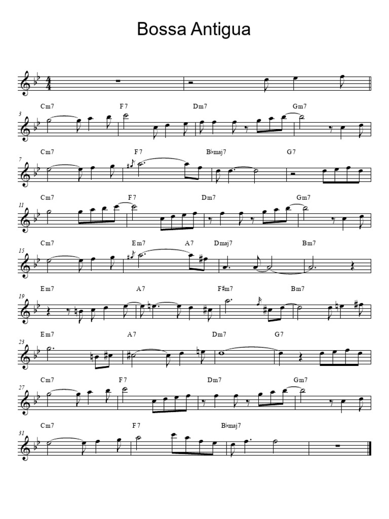 Bossa Antigua (BB) | PDF