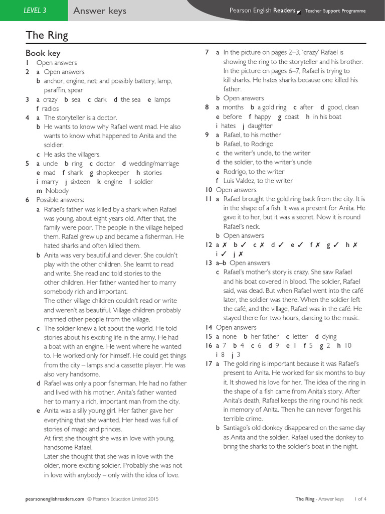 The Ring Answer Keys | PDF