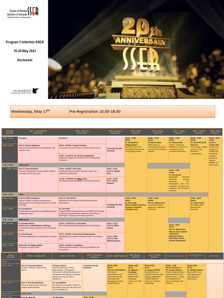 Program Conferinta Sser 2023 | PDF
