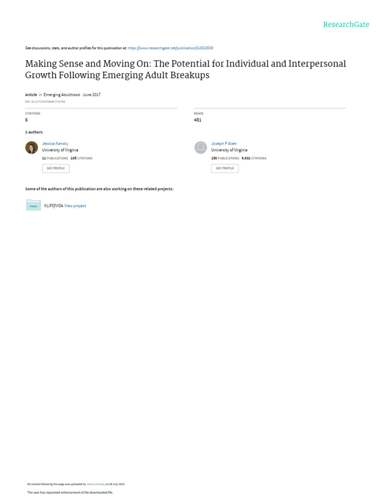 Making Sense and Moving On The Potential For Indiv | PDF