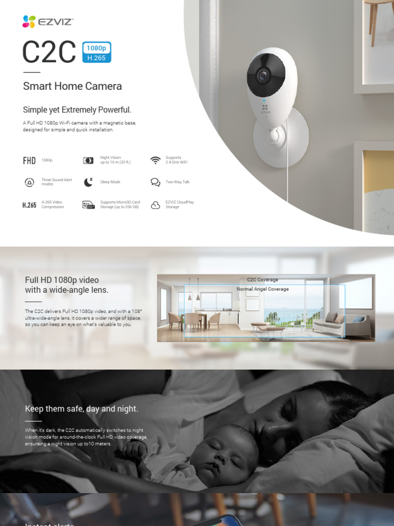 Ezviz C2C 1080 | PDF | Camera | Video