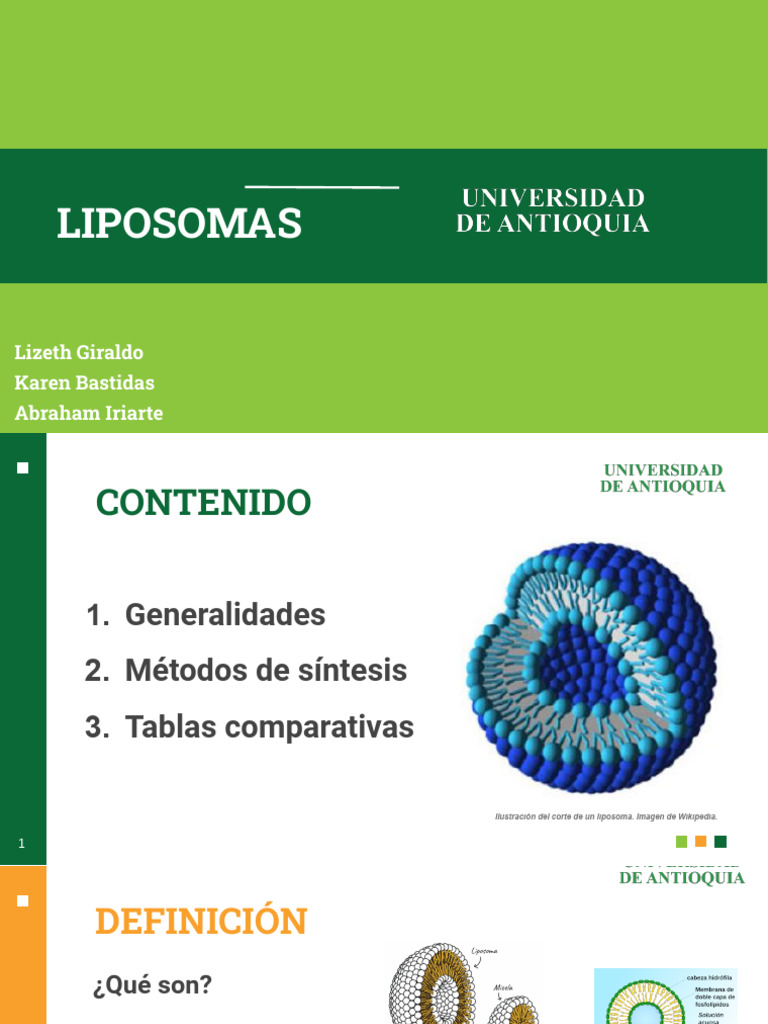 LIPOSOMAS | PDF | Biología de membrana | Biología Celular