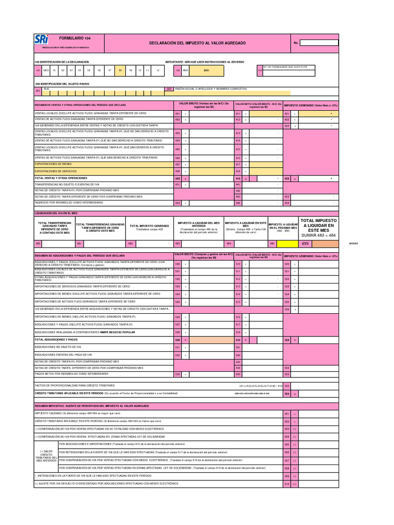 Formularios para Declaraciones | PDF