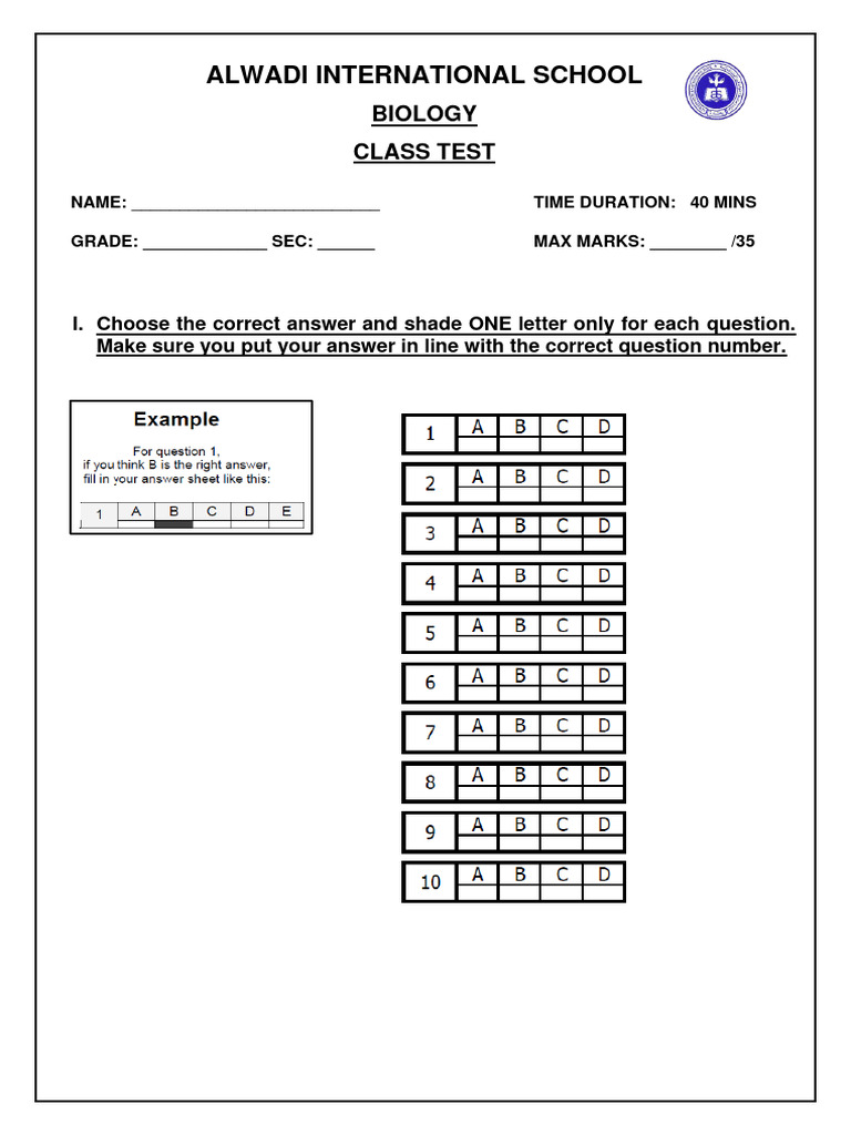 Test 1B New Format | PDF
