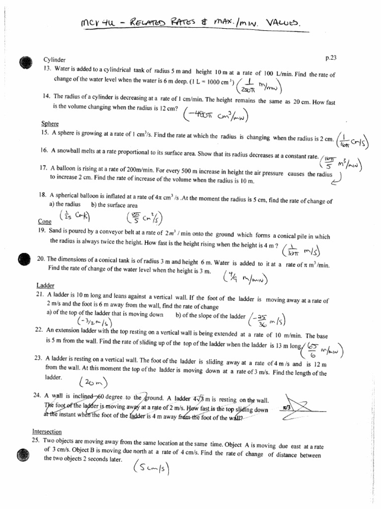 Max Min Worksheet | PDF