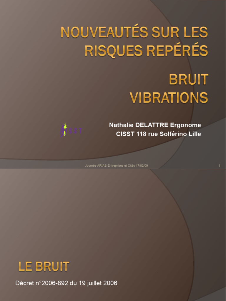 ARIAS Bruit Vibrations Version 2003 ARIAS 170209 | PDF