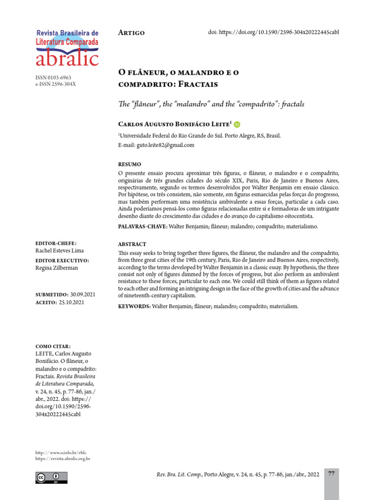 Flaneur, Malandro, Compadrito | PDF