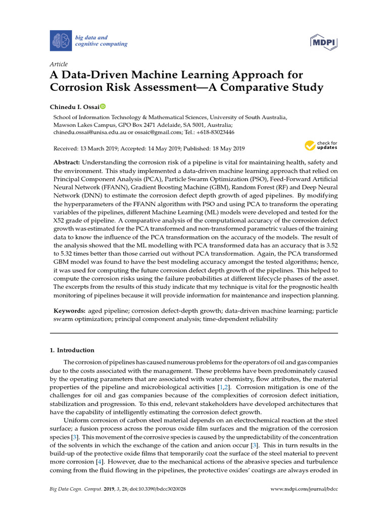 A Data-Driven Machine Learning Approach For Corrosion Risk Assessment-A ... A Data-Driven Machine Learning Approach For Corrosion Risk Assessment-A ...