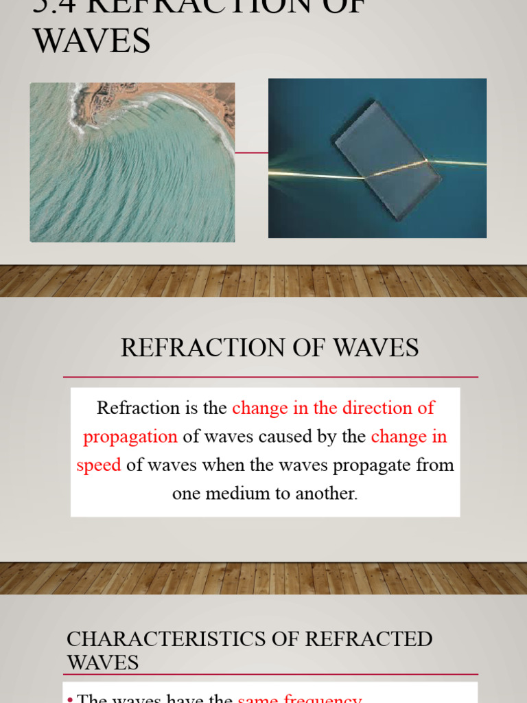 5.4 Refraction of Waves | PDF