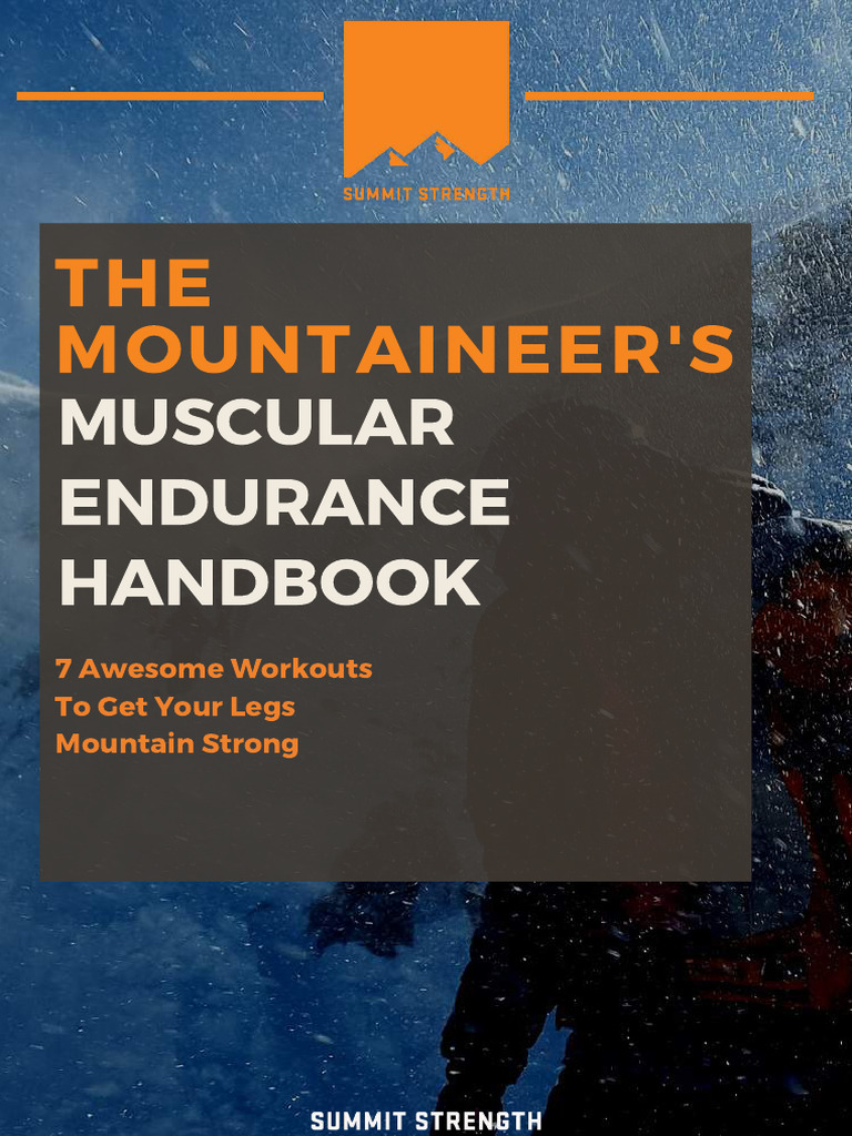 Mountaineers Muscular Endurance Handbook | PDF