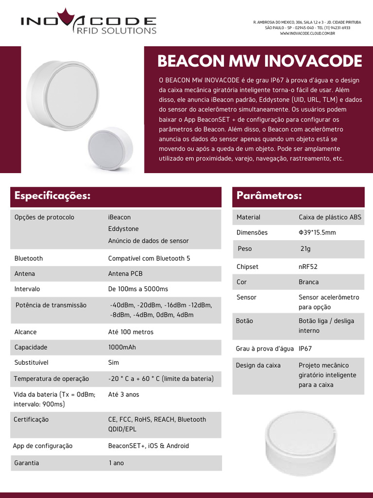 Datasheet Beacon MW | PDF