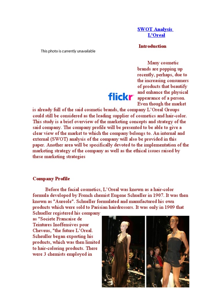 SWOT Analysis L | PDF | Advertising | Cosmetics