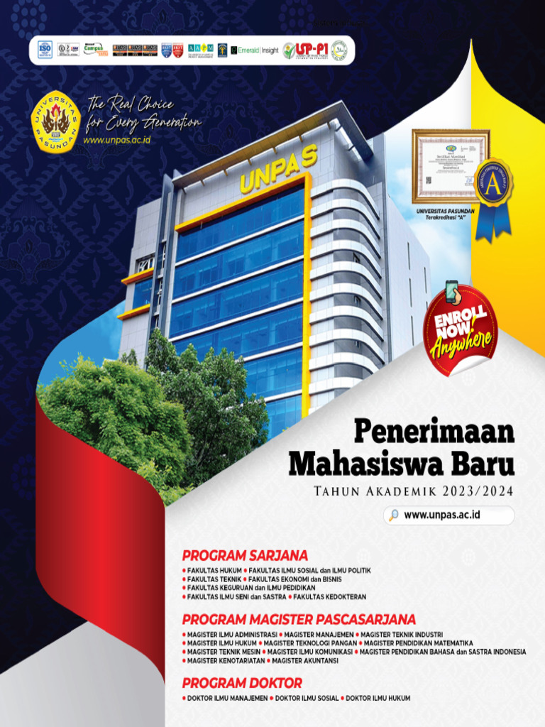 Brosur Universitas Pasundan TA 2023 2024 - Rev | PDF