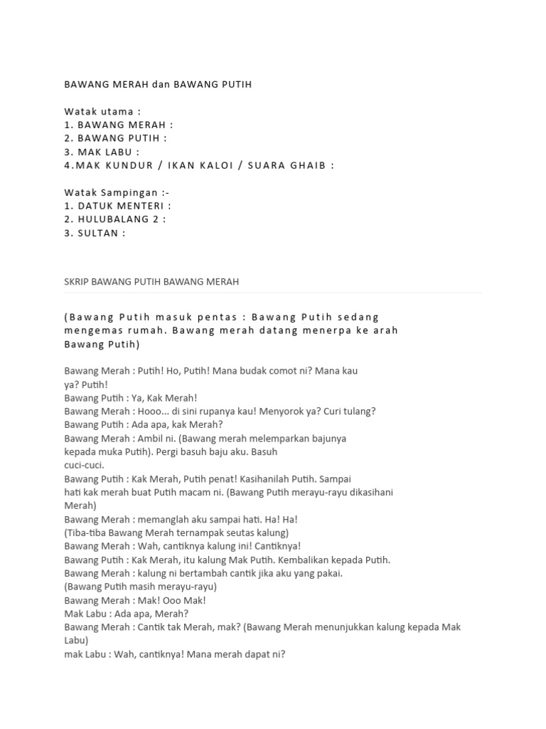 Pentomin Bawang Putih Bawang Merah Edit | PDF | Seni | Fiksi Misteri, Thriller, & Kejahatan