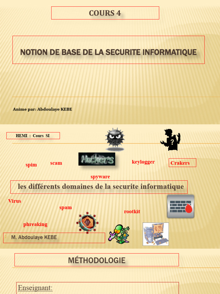 Chapitre 4 Les Différents Domaines de La Securite Informatique | PDF