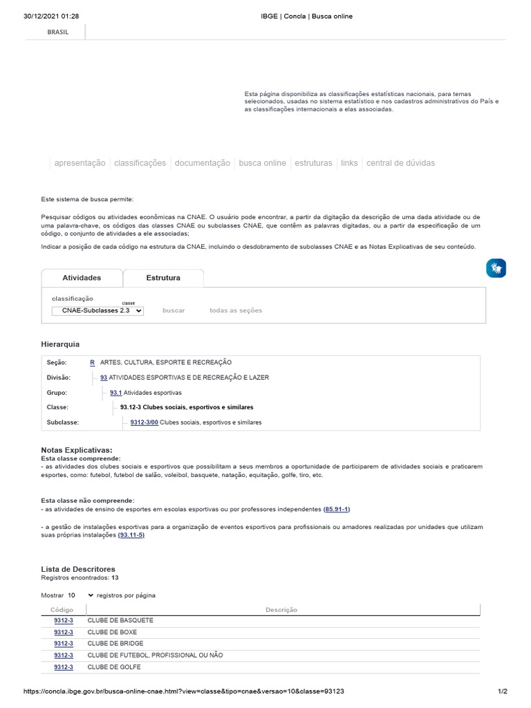 IBGE - Concla - Busca Online | PDF