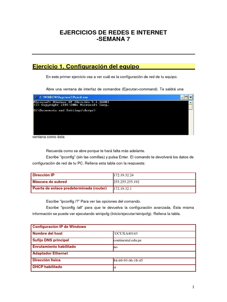 Practica-3-Comandos REDES | PDF