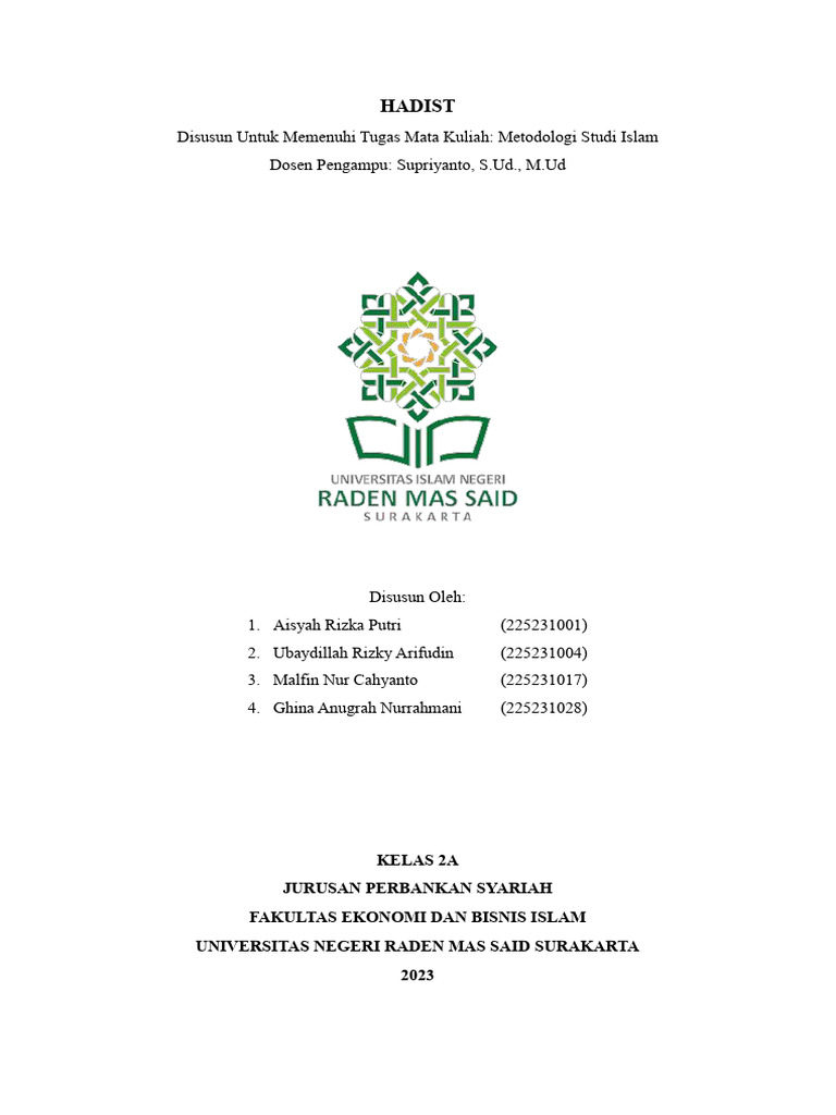 Pengertian dan Fungsi Hadist dalam Islam | PDF