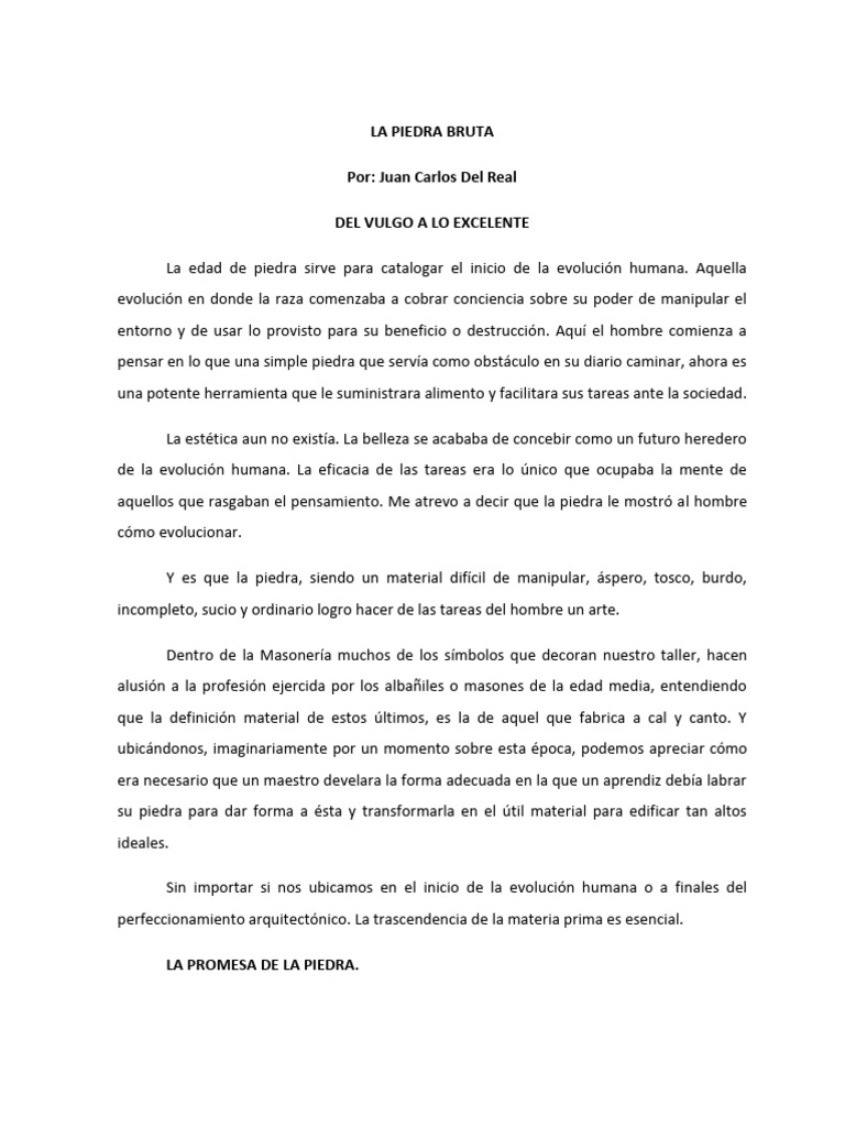 La Piedra Bruta | PDF