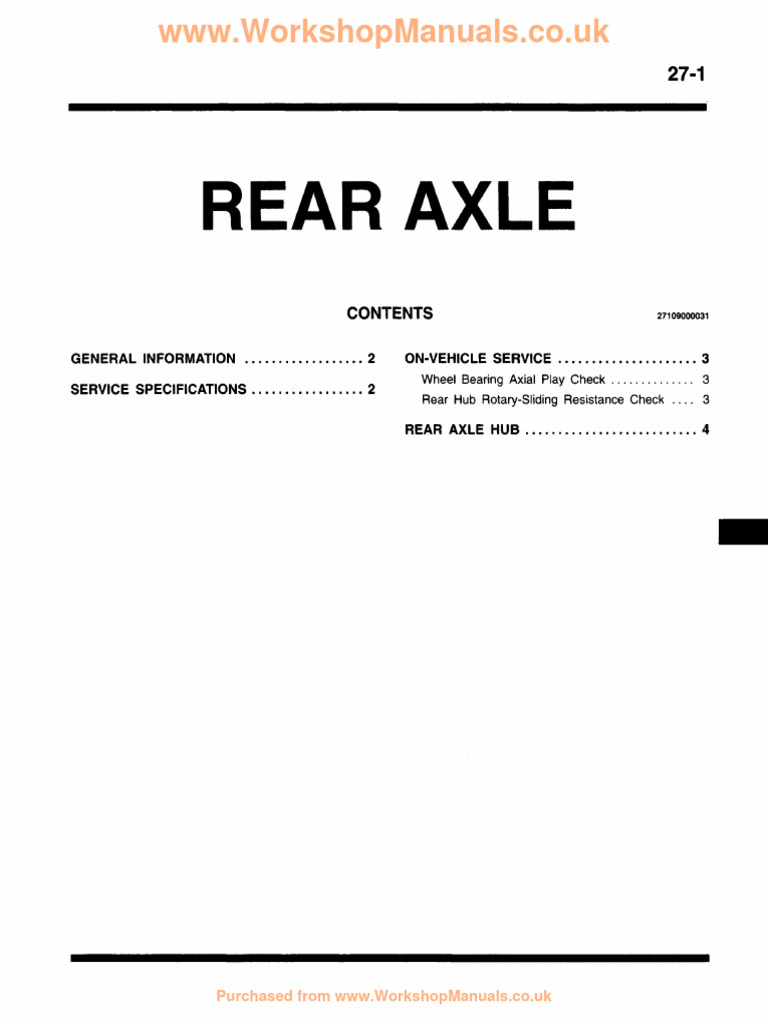 Purchased From WWW - Workshopmanuals.Co - Uk | PDF | Home & Garden