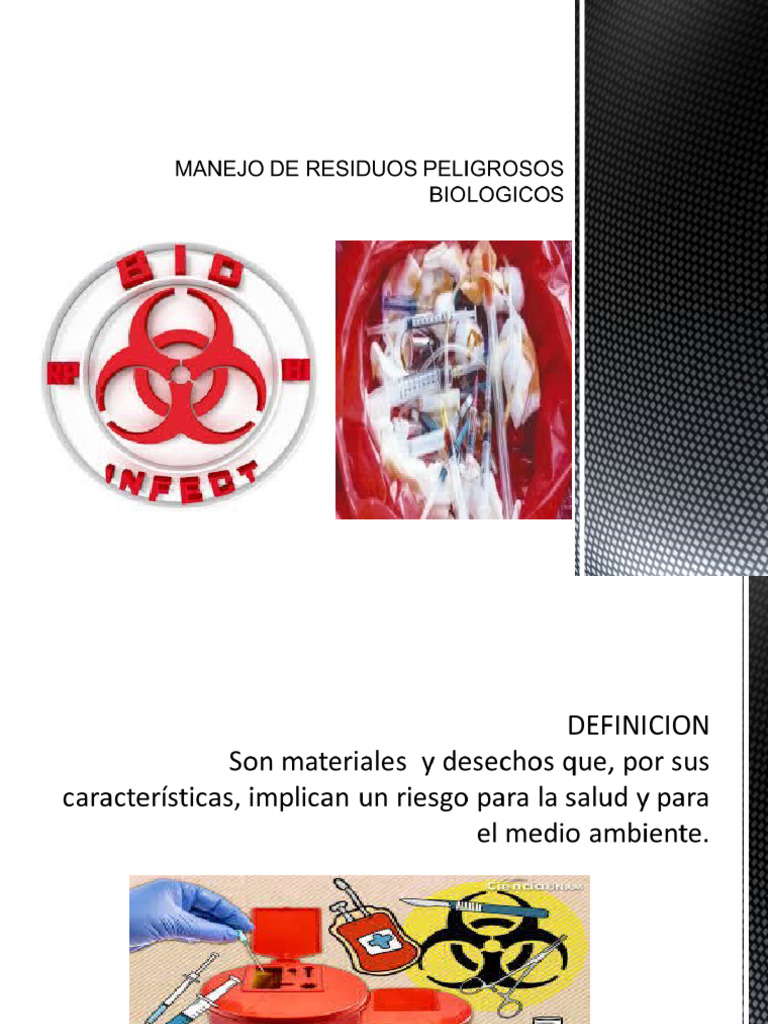Manejo de Residuos Peligrosos Biologicos | PDF