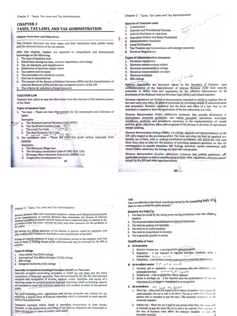 Intax Chapter 2 | PDF