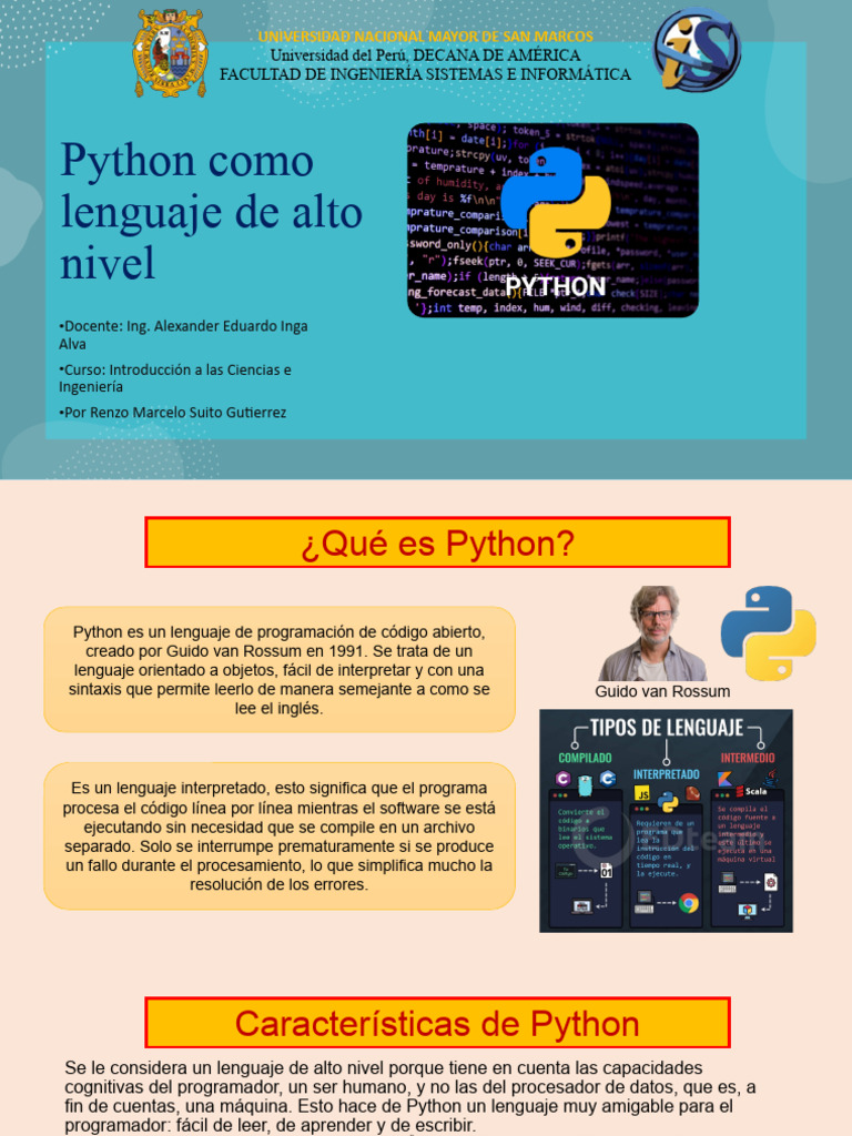 Python Como Lenguaje de Alto Nivel | PDF