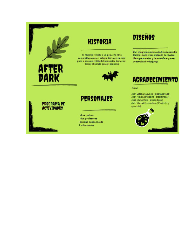 Folleto After Dark | PDF