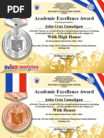 Academic Excellence Award Template | PDF